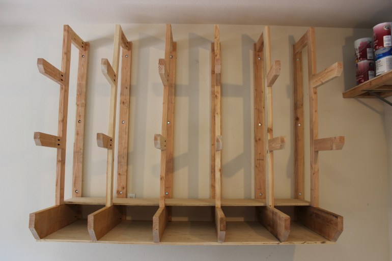 Innovative DIY Wall-mount Lumber Rack For Boards and Sheet Goods ...
