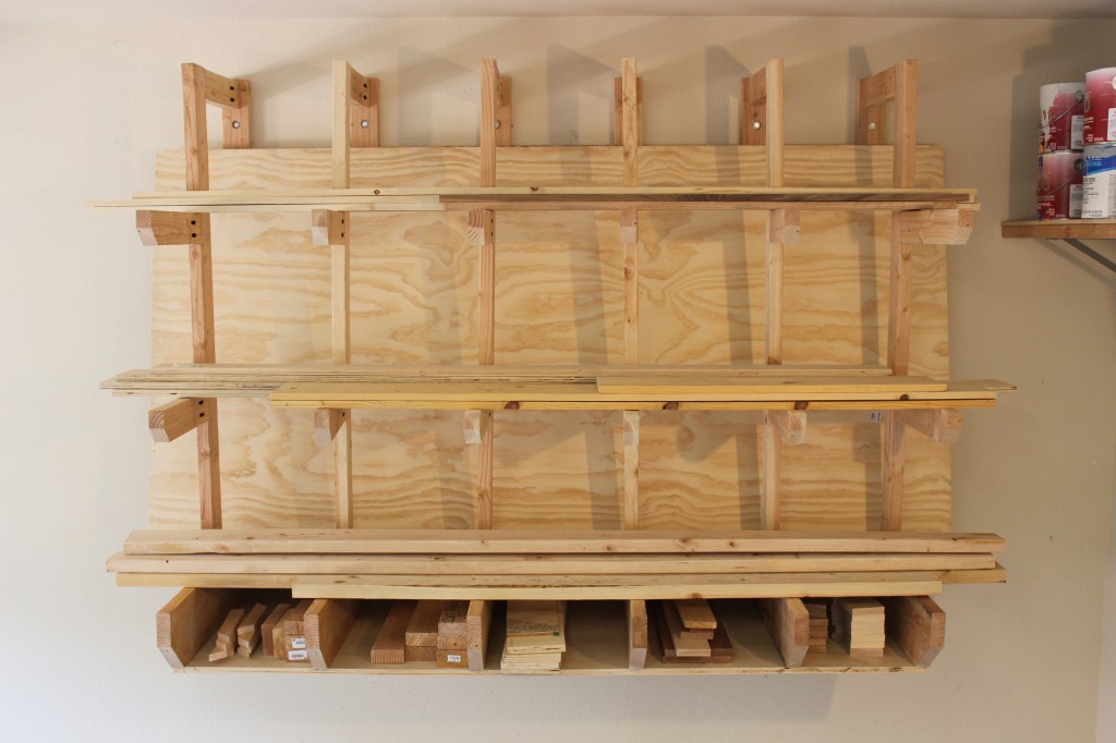 Innovative DIY Wall-mount Lumber Rack For Boards and Sheet Goods ...